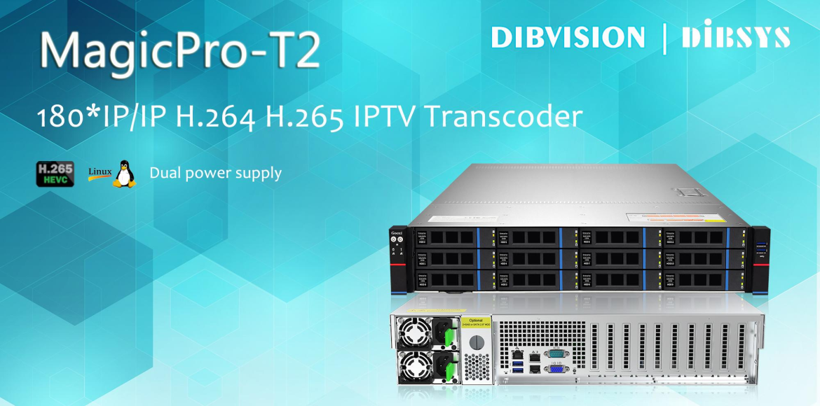 MagicPro-T2 180*CH IP to IP H.264 H.265 IPTV Transcoder - Global ...